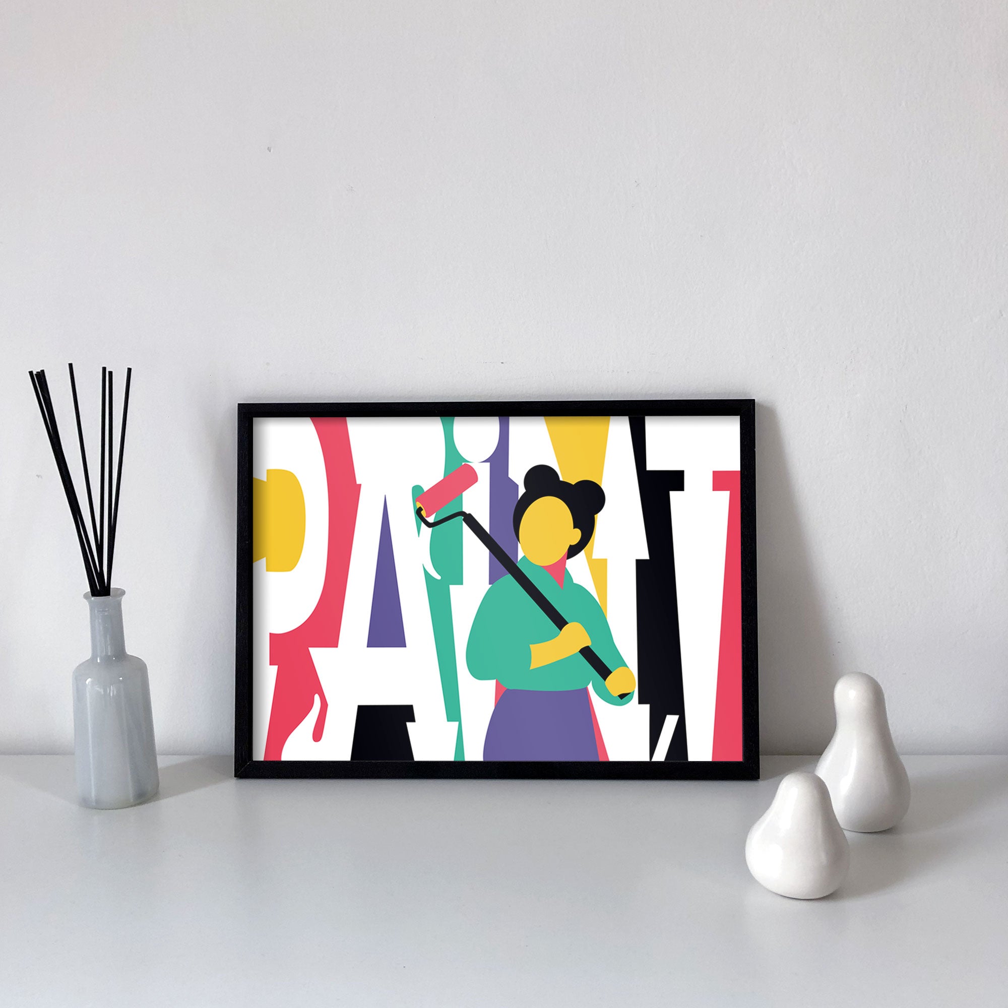 PAINT: Digital Color Printing - 29,7x42 - Poster art – YeleTres